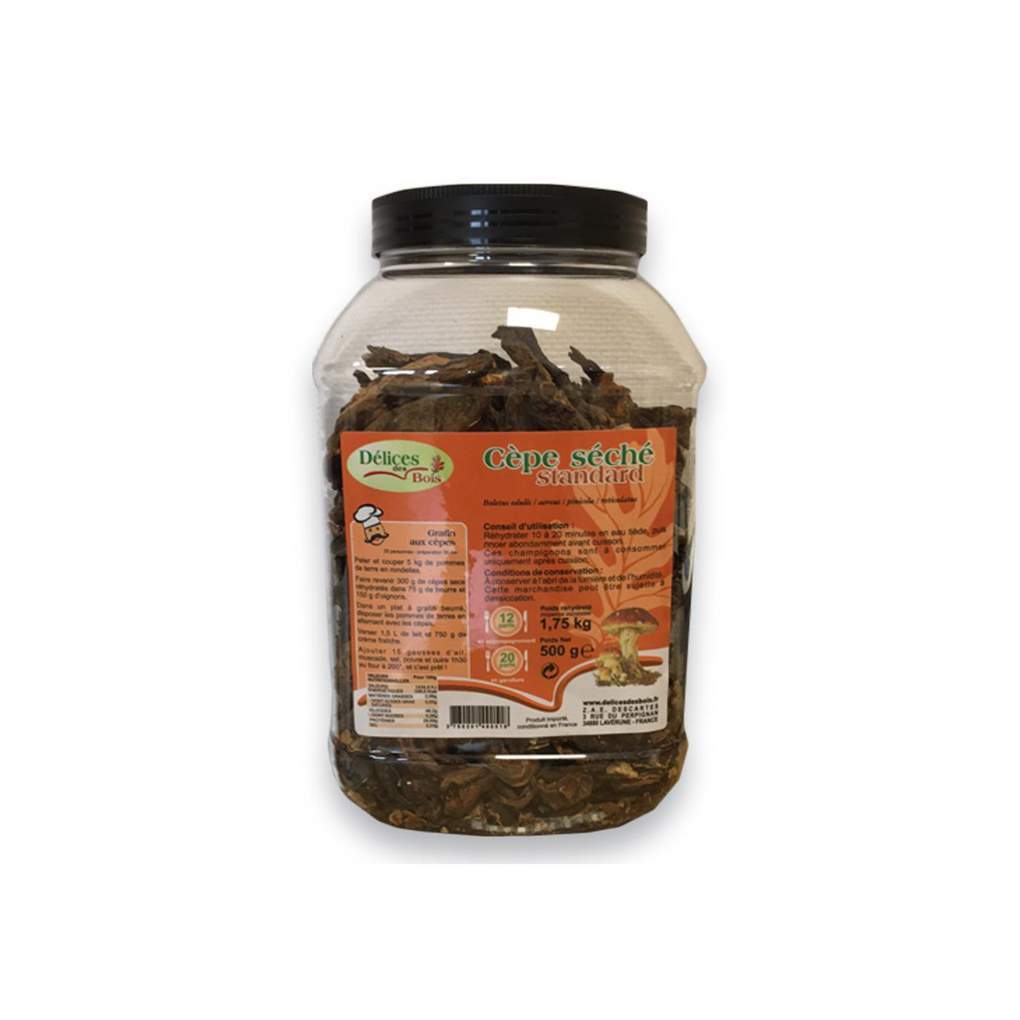 Cèpe séché standard - tubo de 500g