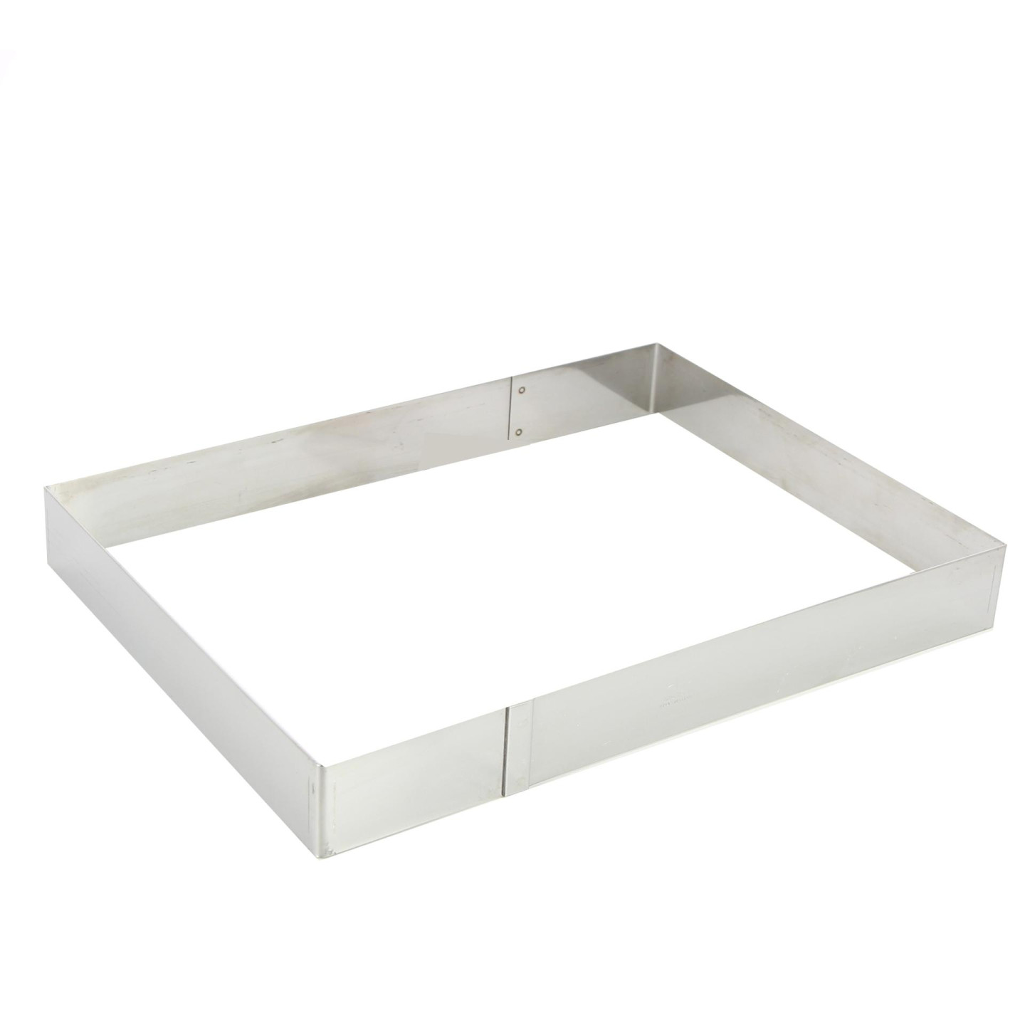 Rectangle inox : 57 x 37 x 2,5 - 1 unité