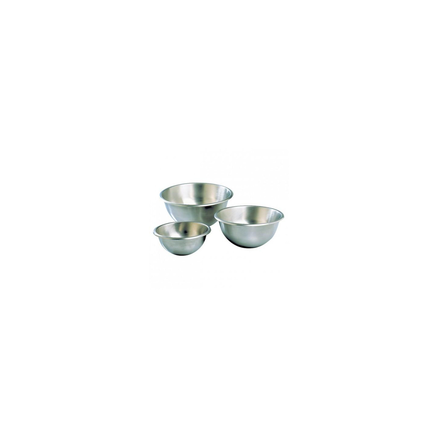 Bassine demi-ronde inox ø 200 mm