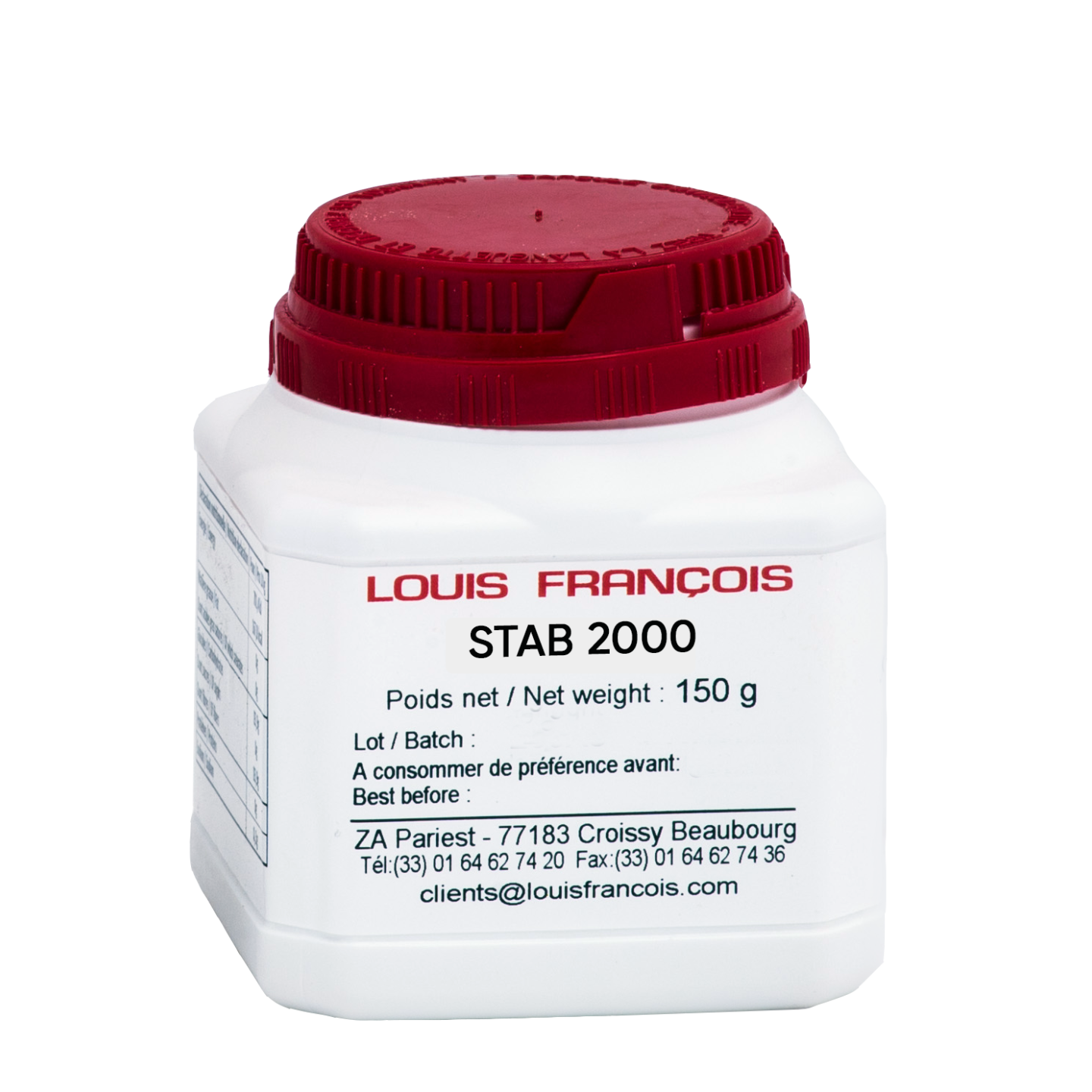 Stab 2000 louis françois - stabilisateur pour glace - pot de 150g