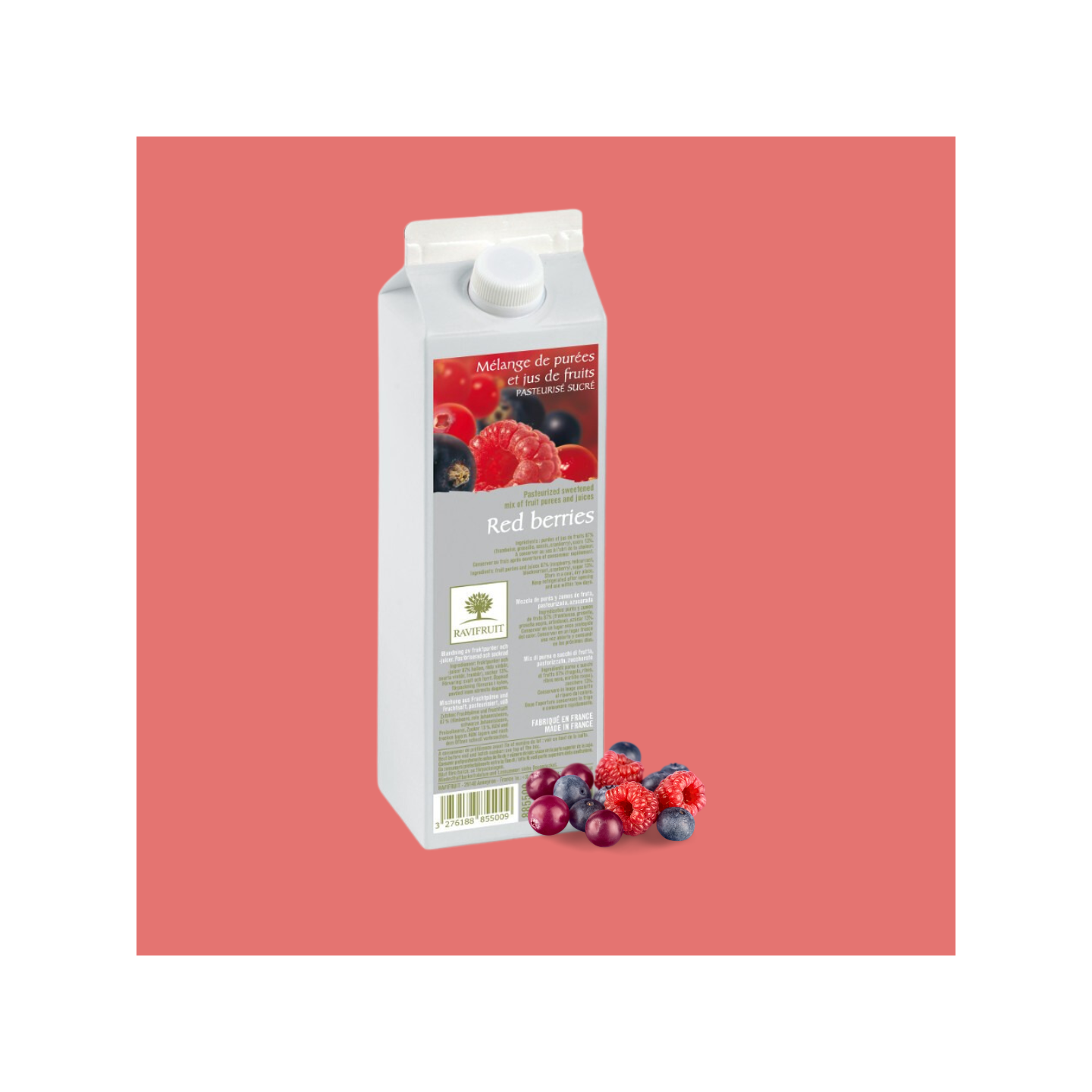 Purée de fruits rouges