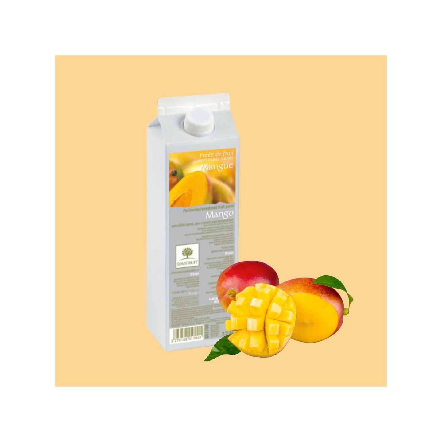 Purée de mangue pour gâteaux, desserts et entremets