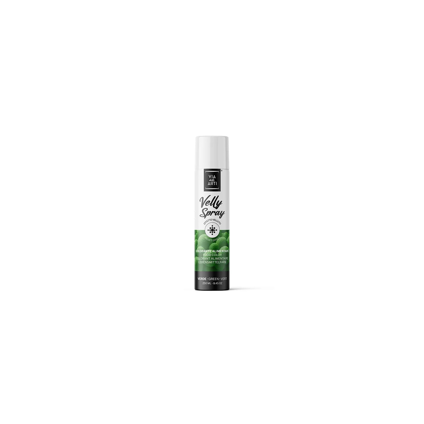 Spray velours vert alimentaire pour pâtisserie 250 mL