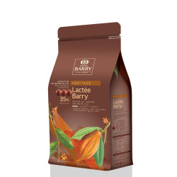 Chocolat de couverture lactée 35% 5kg Cacao Barry