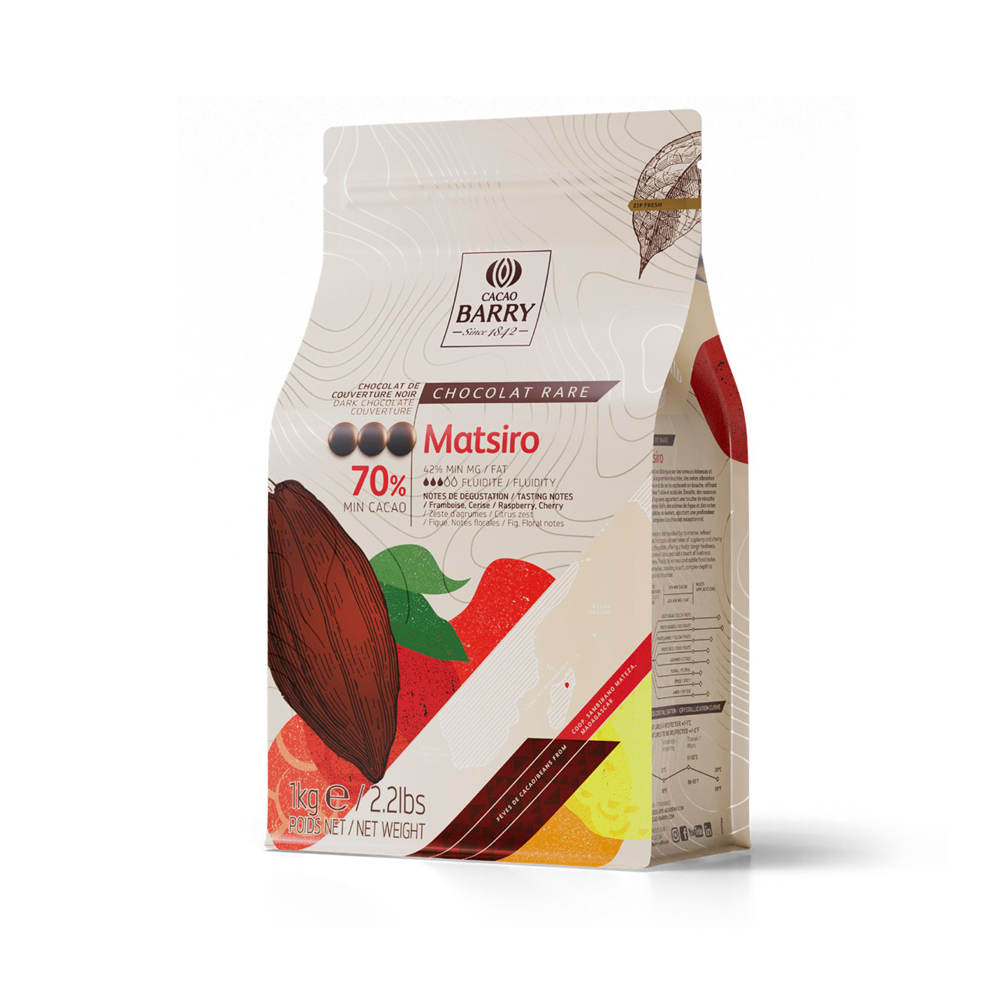 Chocolat de couverture Matsiro 70 % Cacao Barry