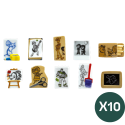 Fèves Pixar Crayonne série complète - X10